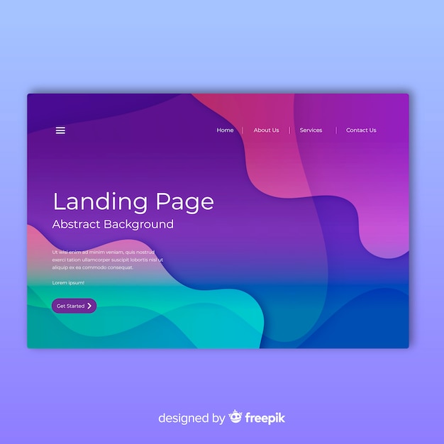 Free Vector | Landing page abstract background Free Vector | Landing page abstract background