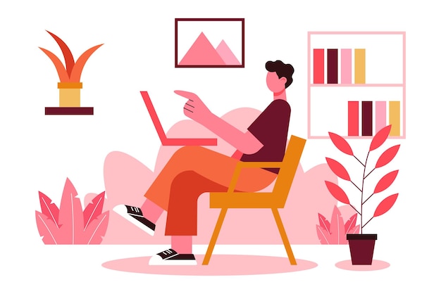 Premium Vector | Learning concept illustration Premium Vector | Learning concept illustration