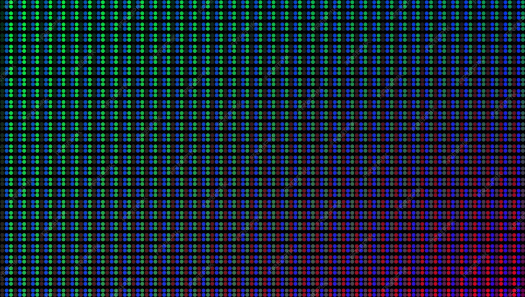 Premium Vector Led Screen Lcd Monitor With Dots Pixel Texture Gradient Digital Display