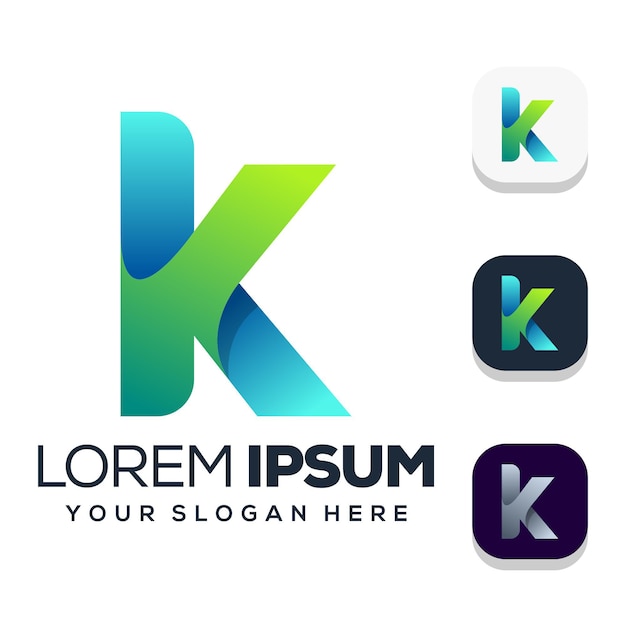 Premium Vector | Letter k logo design Premium Vector | Letter k logo design