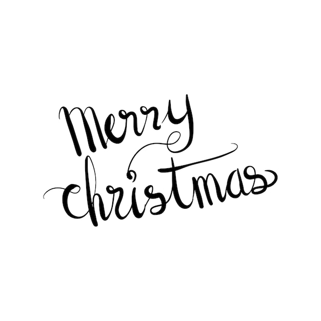 Premium Vector | Lettering word merry christmas doodle vector illustration Premium Vector | Lettering word merry christmas doodle vector illustration