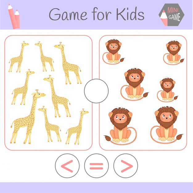 Premium Vector | Logic educational game for preschool children Premium Vector | Logic educational game for preschool children