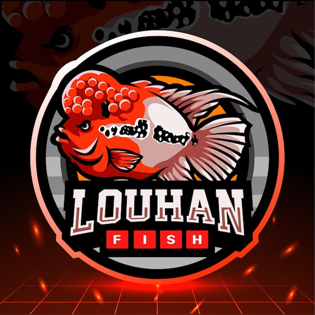 Premium Vector | Louhan fish mascot. esport logo design Premium Vector | Louhan fish mascot. esport logo design