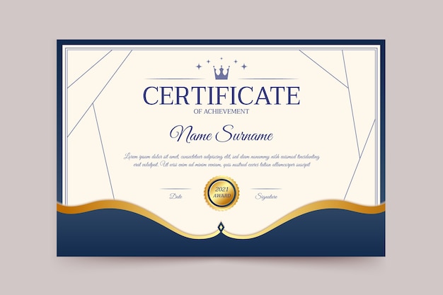 Premium Vector | Luxury certificate template Premium Vector | Luxury certificate template