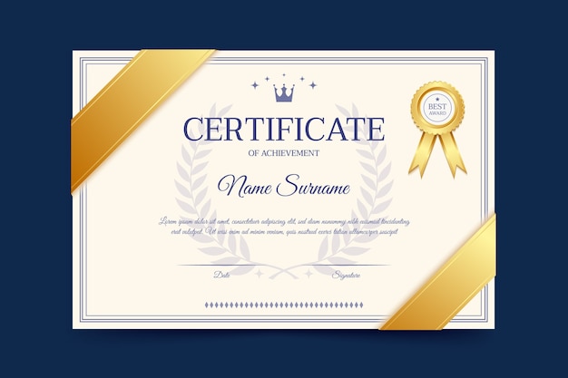 Premium Vector | Luxury certificate template Premium Vector | Luxury certificate template