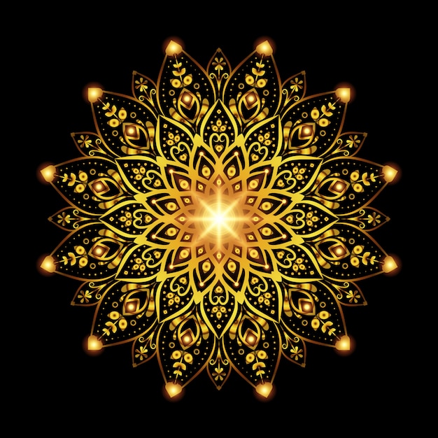 Premium Vector | Luxury gold mandala background Premium Vector | Luxury gold mandala background