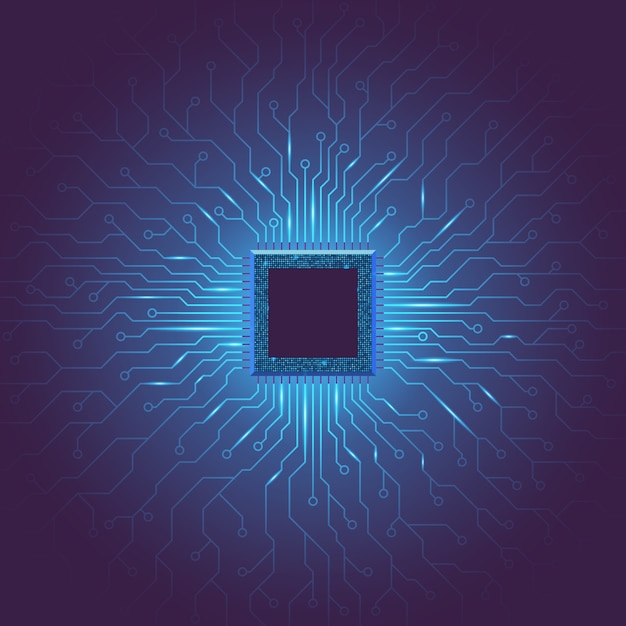 Premium Vector | Machine deep learning technology background Premium Vector | Machine deep learning technology background