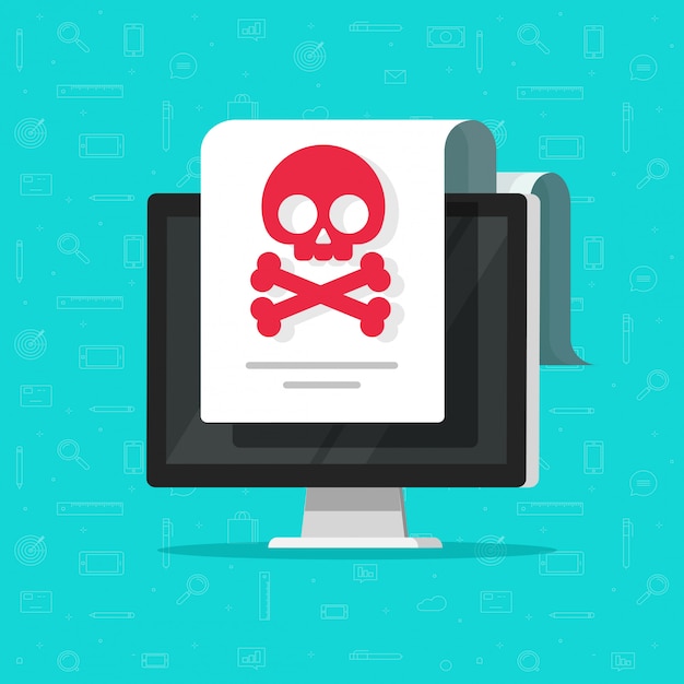 Premium Vector | Malware alert or scam notification on computer ... Premium Vector | Malware alert or scam notification on computer ...