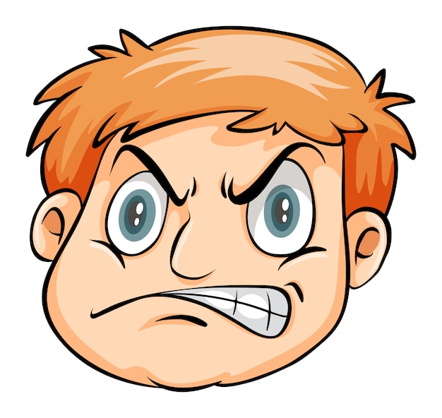 A man showing a foam in the mouth | Free Vector A man showing a foam in the mouth | Free Vector