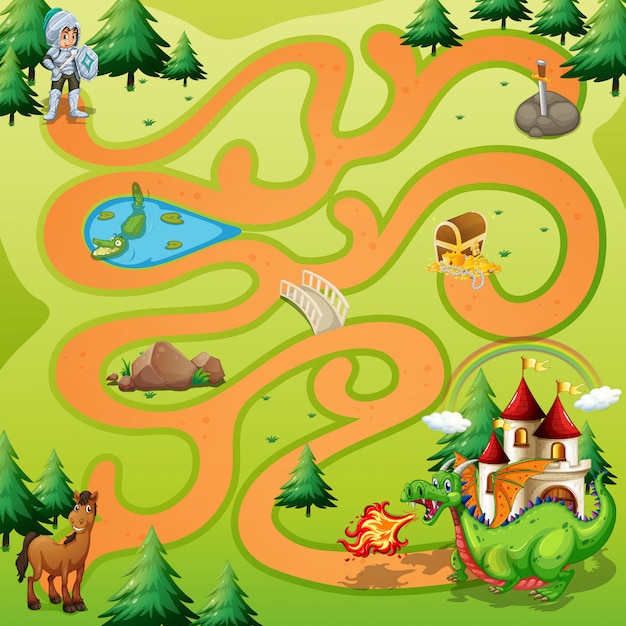 Premium Vector | Maze game Premium Vector | Maze game