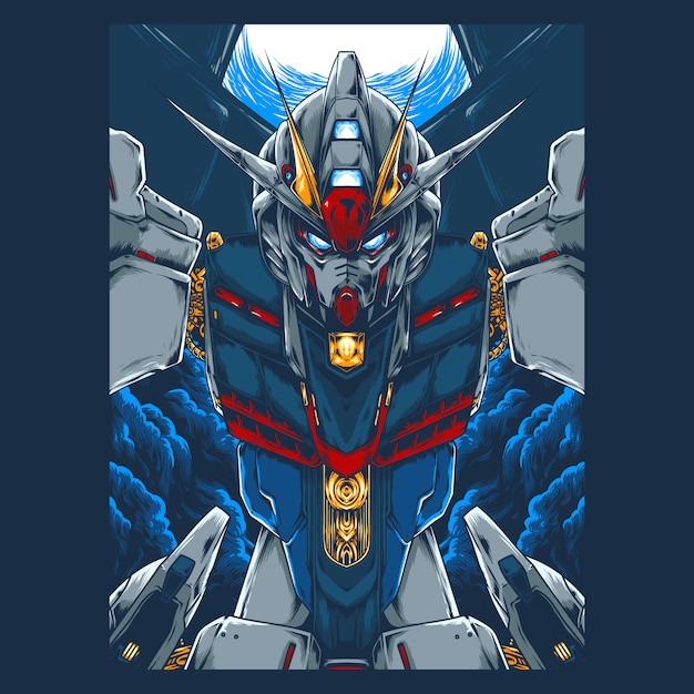 Premium Vector | Mecha robot illustration Premium Vector | Mecha robot illustration