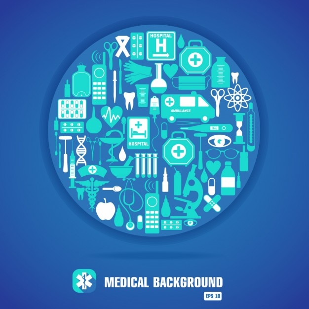 Free Vector | Medical icon background Free Vector | Medical icon background