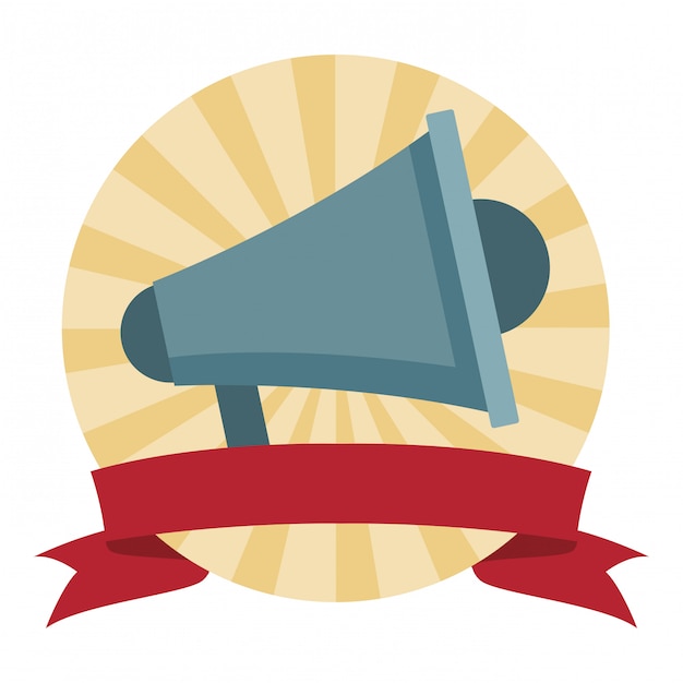 Premium Vector | Megaphone speaker cartoon Premium Vector | Megaphone speaker cartoon