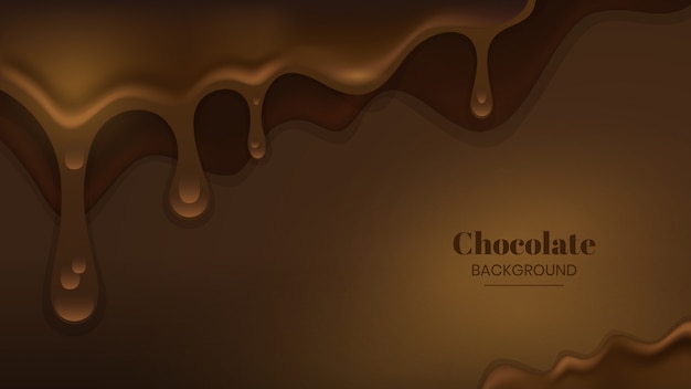 Premium Vector | Melted chocolate background Premium Vector | Melted chocolate background