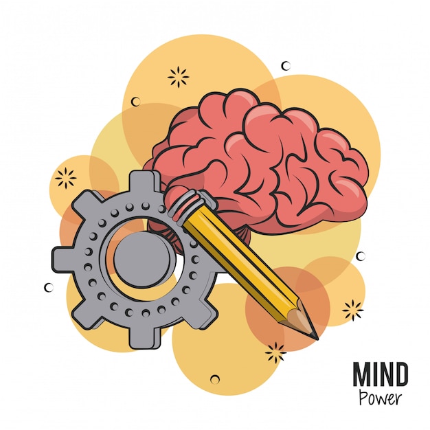 Premium Vector | Mind power and brain Premium Vector | Mind power and brain