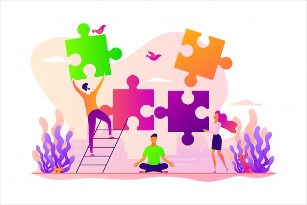 Premium Vector | Mindfulness concept. Premium Vector | Mindfulness concept.