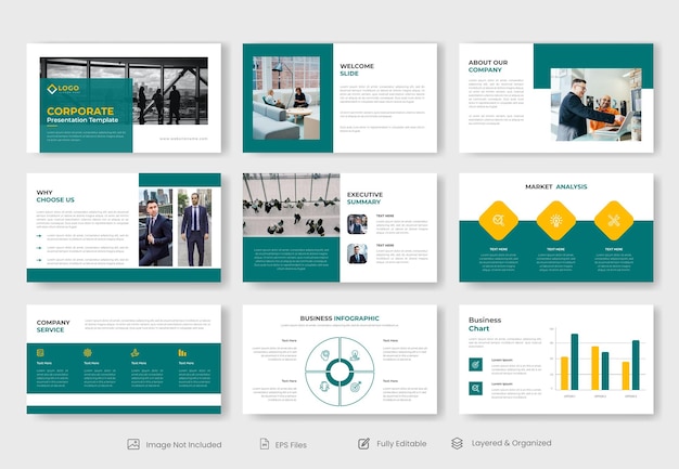 Premium Vector Minimal Business Powerpoint Presentation Template