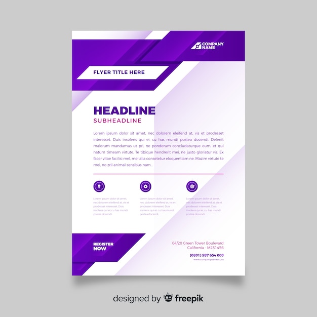 Minimalist abstract business flyer Vector | Free Download Minimalist abstract business flyer Vector | Free Download