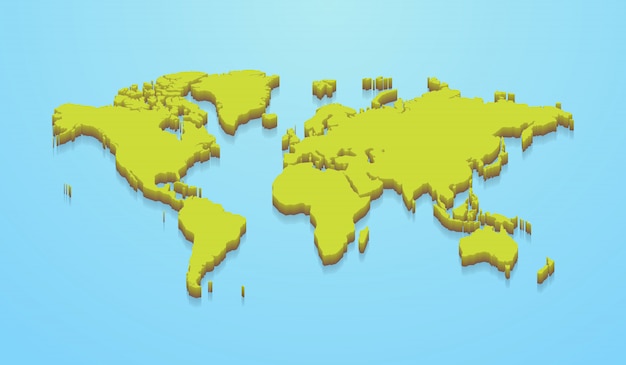 Premium Vector | Minimalistic world map Premium Vector | Minimalistic world map