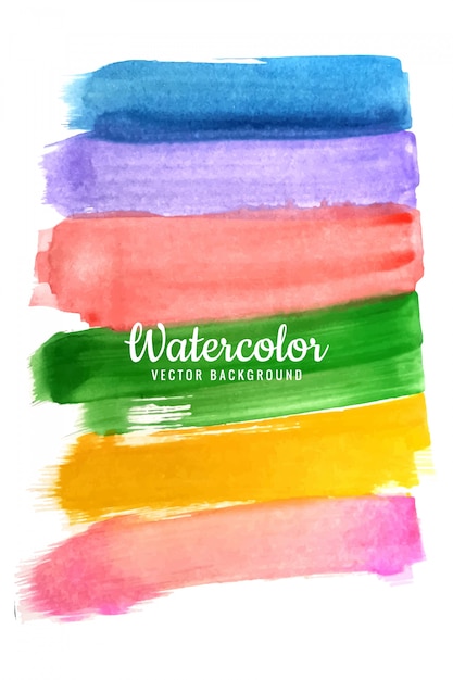 Premium Vector | Modern colorful watercolor background Premium Vector | Modern colorful watercolor background