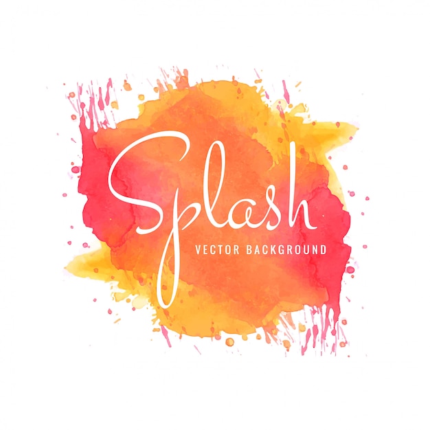 Premium Vector | Modern colorful watercolor splash design vector Premium Vector | Modern colorful watercolor splash design vector