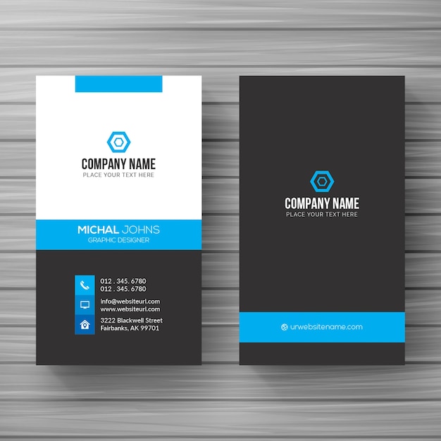 Premium Vector | Modern creative and clean business card template Premium Vector | Modern creative and clean business card template