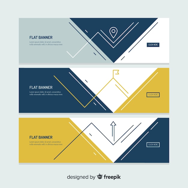 Free Vector | Modern set of colorful abstract banners Free Vector | Modern set of colorful abstract banners