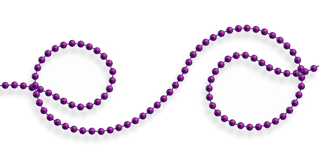 Premium Vector | Multi colored beads. beautiful chain of different colors. Premium Vector | Multi colored beads. beautiful chain of different colors.