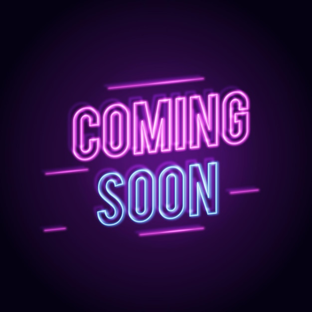 Free Vector | Neon coming soon wallpaper Free Vector | Neon coming soon wallpaper
