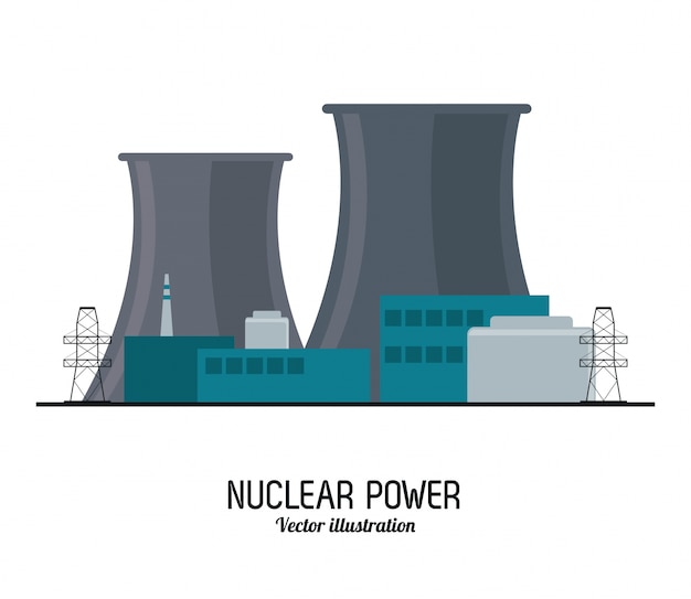 Premium Vector Nuclear Plant In Colorful Design