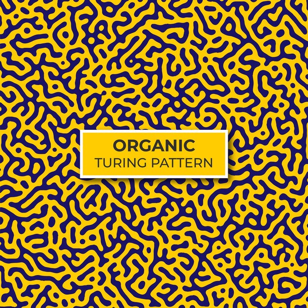 Premium Vector Organic Turing Pattern Template