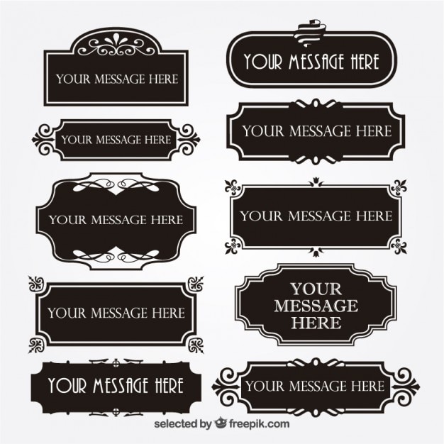 Ornamental labels Vector | Free Download Ornamental labels Vector | Free Download