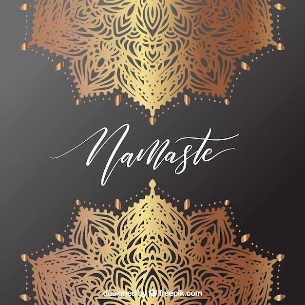 Free Vector | Ornamental namaste background Free Vector | Ornamental namaste background