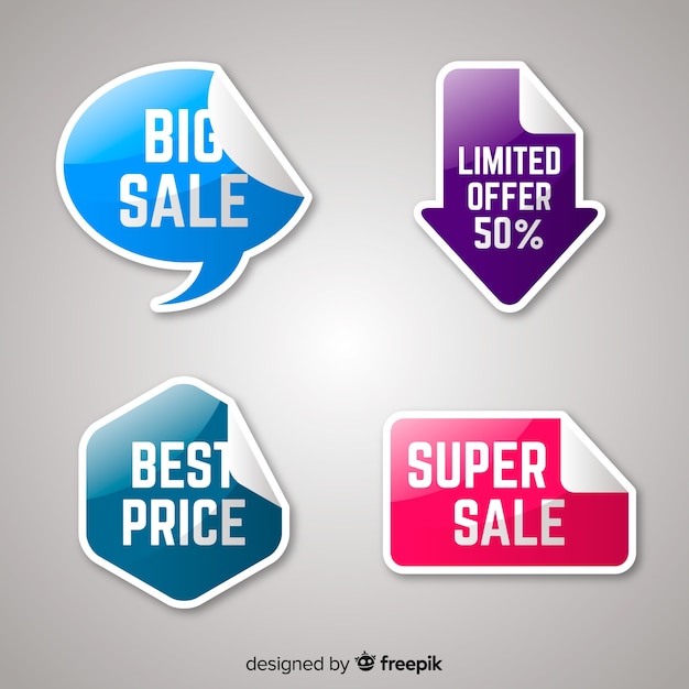 Free Vector | Outlet label collection Free Vector | Outlet label collection
