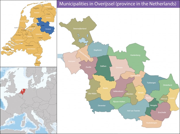Premium Vector | Overijssel is a province of the netherlands Premium Vector | Overijssel is a province of the netherlands