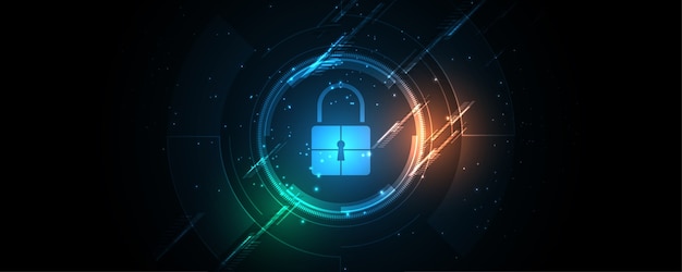 Premium Vector | Padlock security cyber digital concept, abstract ... Premium Vector | Padlock security cyber digital concept, abstract ...