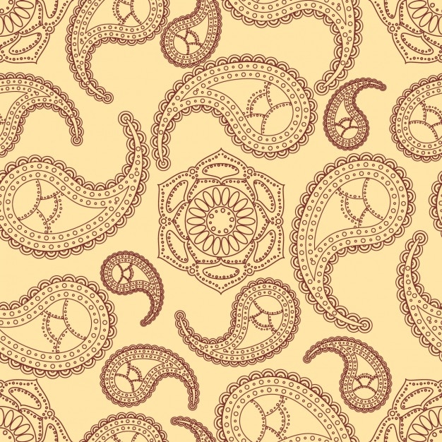 Paisley Pattern Design Vector Free Download