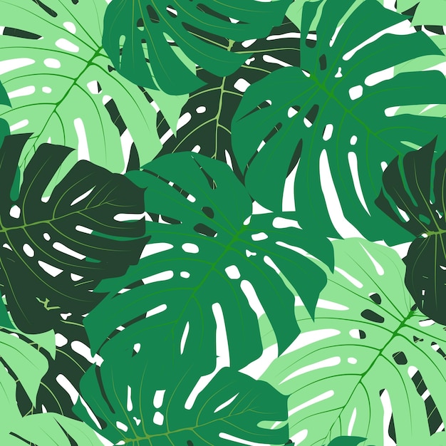 Premium Vector | Palm leaf seamless pattern background vector ... Premium Vector | Palm leaf seamless pattern background vector ...