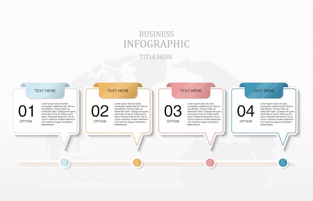 Premium Vector | Paper colorful four steps workflow process chart. Premium Vector | Paper colorful four steps workflow process chart.