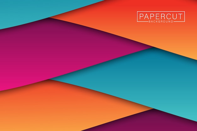 Premium Vector Papercut Abstract Background