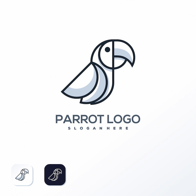 Premium Vector | Parrot logo template Premium Vector | Parrot logo template