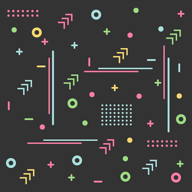 Premium Vector | Pattern hipster abstract vector illustration on black ... Premium Vector | Pattern hipster abstract vector illustration on black ...