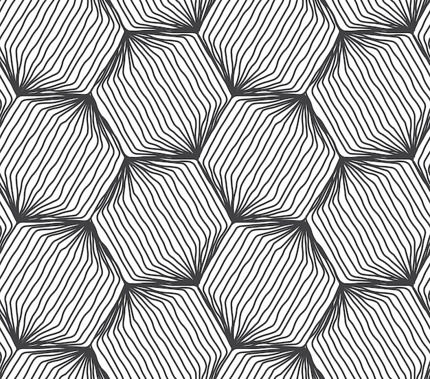 Free Vector | Pattern with hand drawn hexagons Free Vector | Pattern with hand drawn hexagons