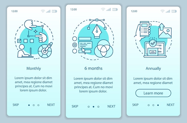 Premium Vector Photo Editor Subscription Onboarding Mobile App Page Screen Vector Template