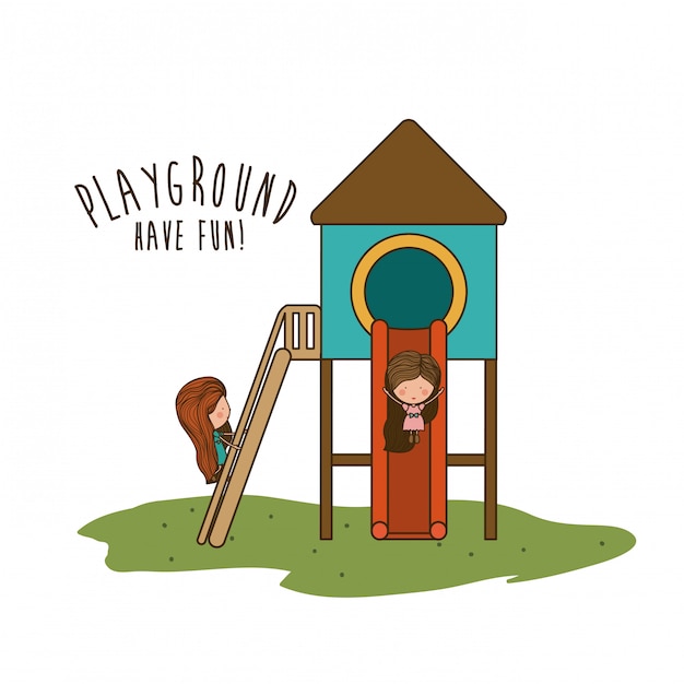 Premium Vector | Playground illustration. Premium Vector | Playground illustration.