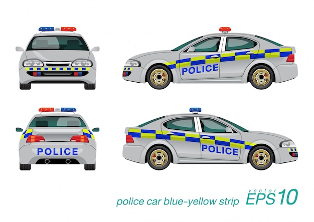 Premium Vector | Police car Premium Vector | Police car