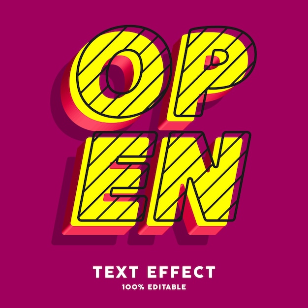 Pop art text effect, editable text | Premium Vector Pop art text effect, editable text | Premium Vector