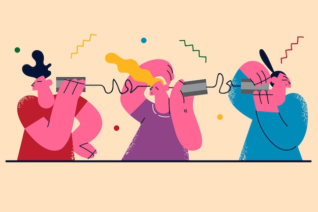 Premium Vector | Problems in communication between people illustration Premium Vector | Problems in communication between people illustration