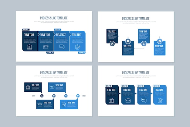 Premium Vector | Process infographic template Premium Vector | Process infographic template