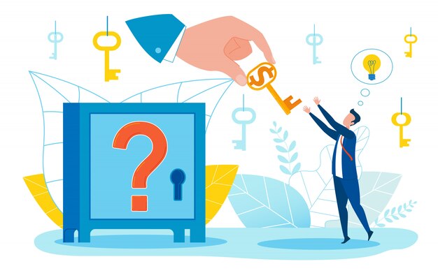 Premium Vector | Profitable key cartoon illustration. Premium Vector | Profitable key cartoon illustration.